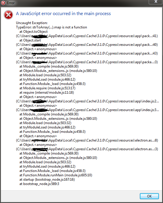 Error When Trying To Display Help For Spec Flag · Issue 2615 · Cypress Iocypress · Github
