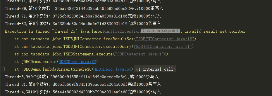 Invalid result set pointer · Issue #4974 · taosdata/TDengine · GitHub