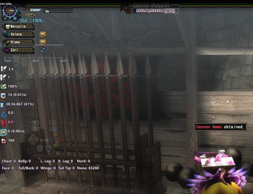 [BUG] - Overlay suddenly getting weird HP or Status values on 9999 Fatalis after switching zones ...