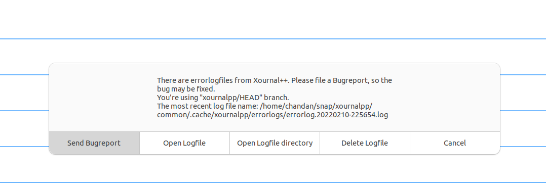 Errorlog Files · Issue 5087 · Xournalppxournalpp · Github
