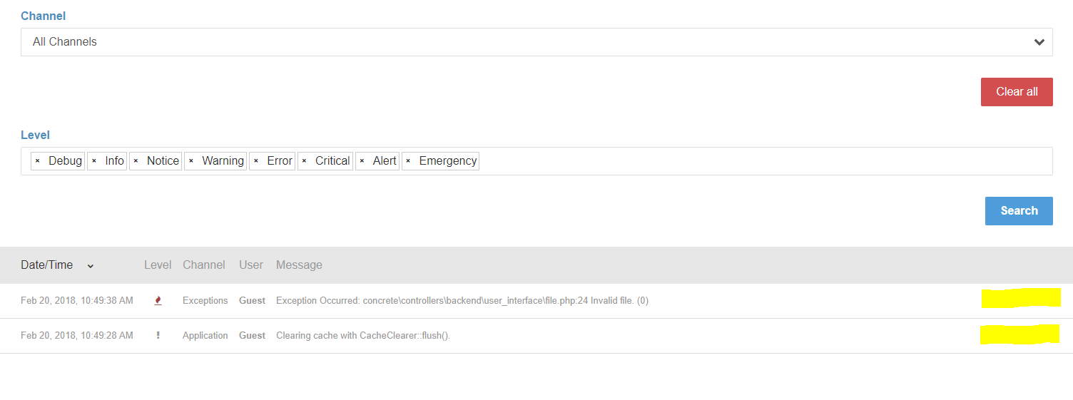 Feature Request Deleting Individual Log Entries · Issue 6451 · Concretecms Concretecms · Github