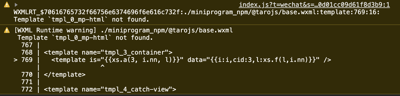 在taro中使用报缺少模板，是我使用姿势不对吗？ · Issue #321 · jin-yufeng/mp-html · GitHub