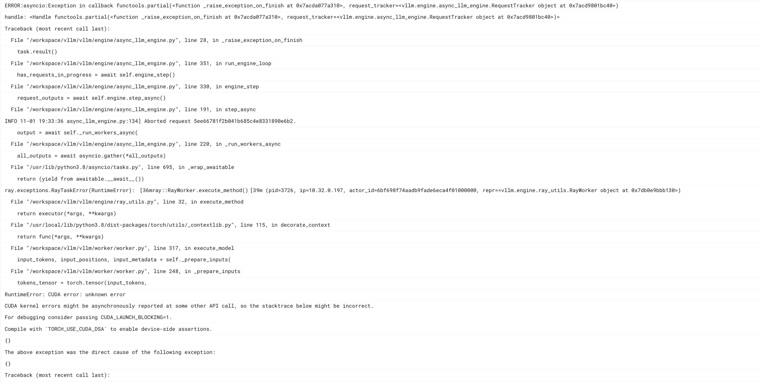 Large `maxtokens` Causes Vllm Server To Throw Asyncenginedeaderror And The Server Doesnt 9207