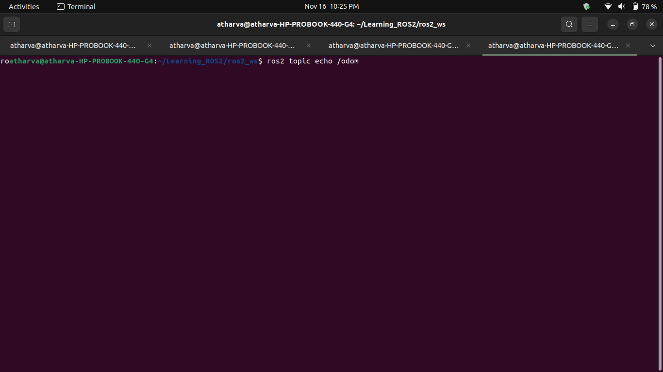 ros2 topic echo /tf and ros2 topic echo /odom yield blank · Issue #1514 · ros-simulation/gazebo ...