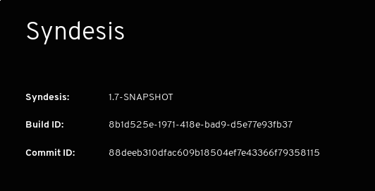 [react-ui-id] Add element id to about page elements · Issue #5584 · syndesisio/syndesis · GitHub