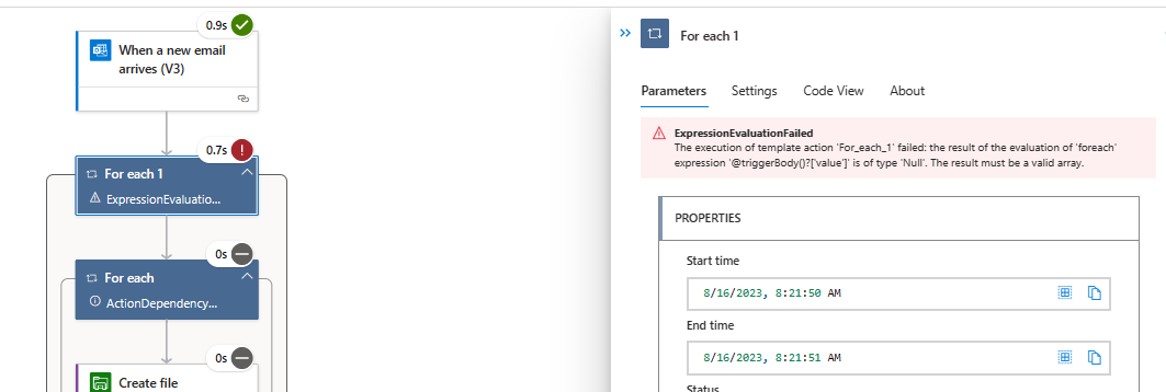Dynamic content w.r.t Attachment from Office 365 connector when passed ...