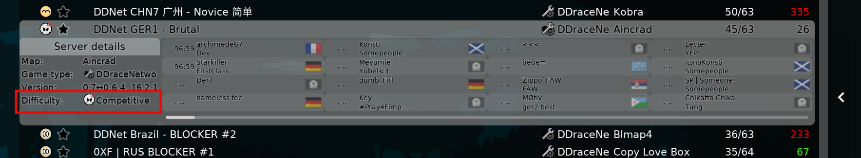 Rename Kog Tab to Community and add trusted servers · Issue #5654 · ddnet/ddnet · GitHub