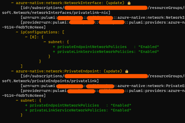 Pulumi detects changes after exactly pasting code generated from pulumi import command for ...
