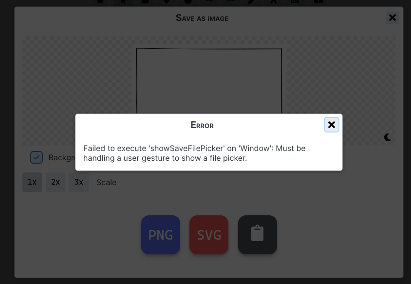 Save as image does not work in Chrome on Linux · Issue #4112 · excalidraw/excalidraw · GitHub