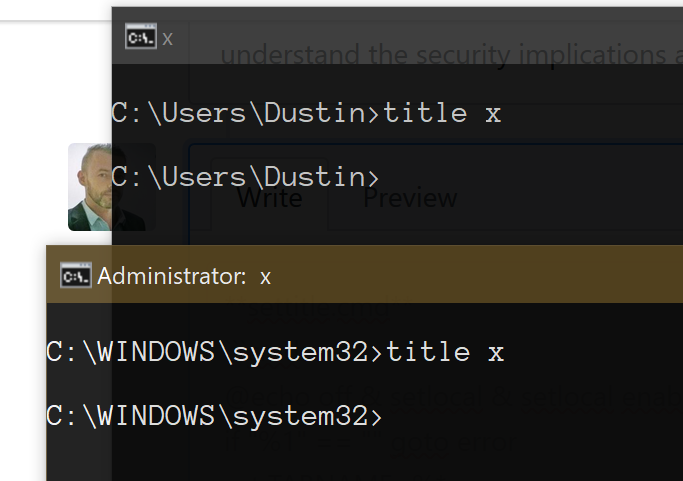 Add a setting to remove the "Administrator:" prefix from tab titles ...