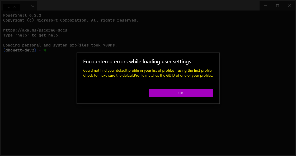 hiding all profiles makes terminal very upset · Issue #2794 · microsoft/terminal · GitHub