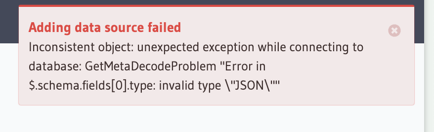 Big query JSON field is not supported · Issue #9441 · hasura/graphql-engine · GitHub