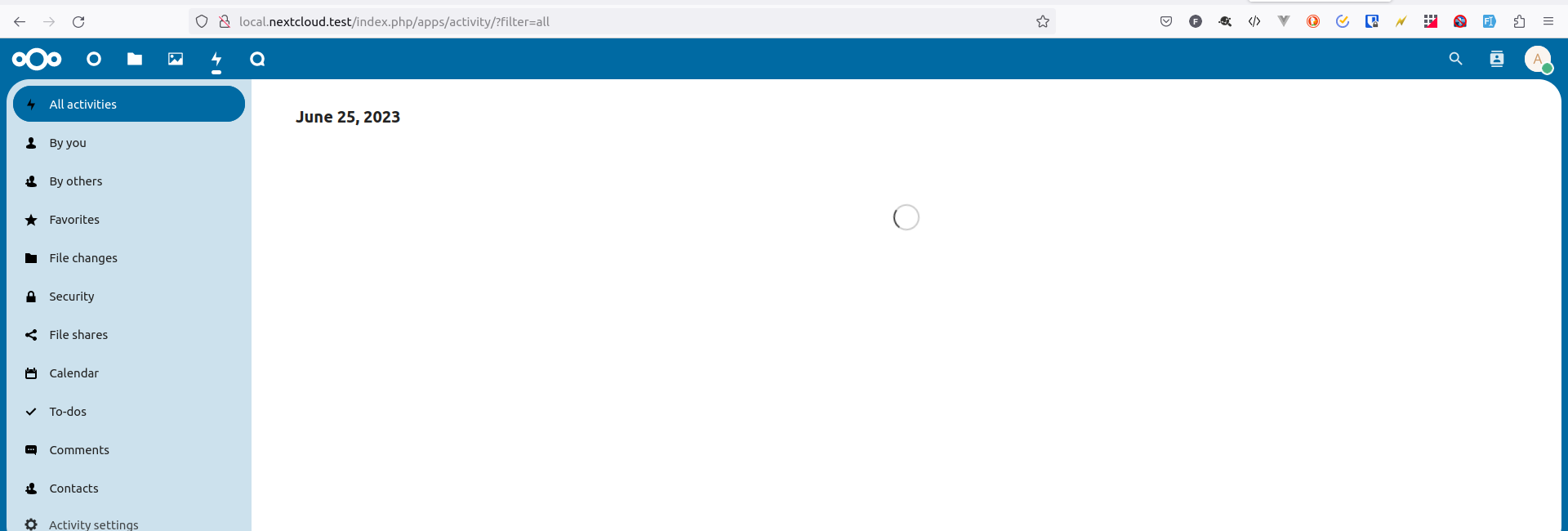 Activities coulld not be loaded · Issue #1196 · nextcloud/activity · GitHub