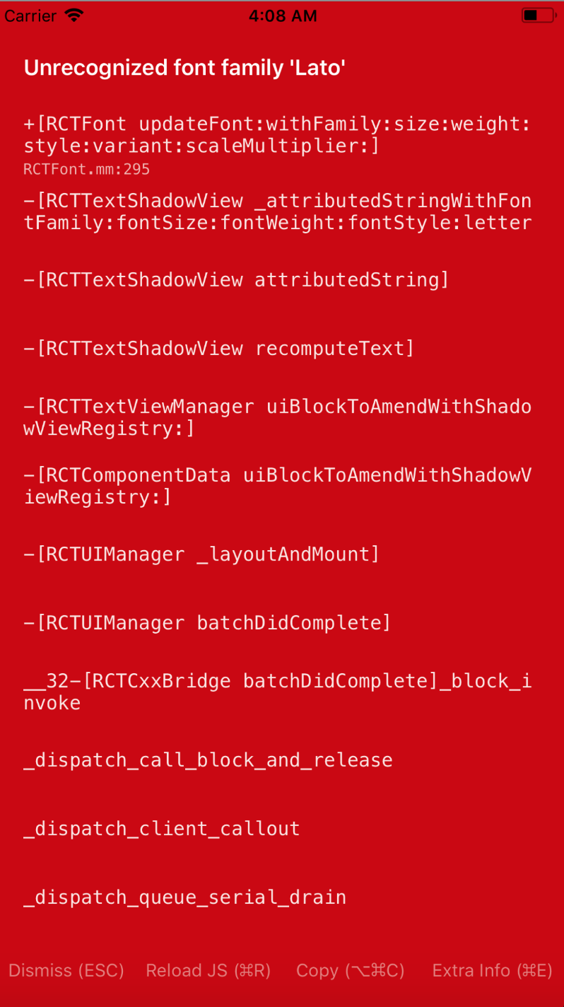 Unrecognized font family 'Lato · Issue #948 · react-native-elements/react-native-elements · GitHub