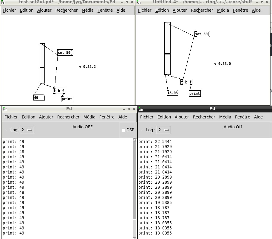 Vertical Slider Strange Behaviour When [set Message Is Triggered By Slider Output · Issue
