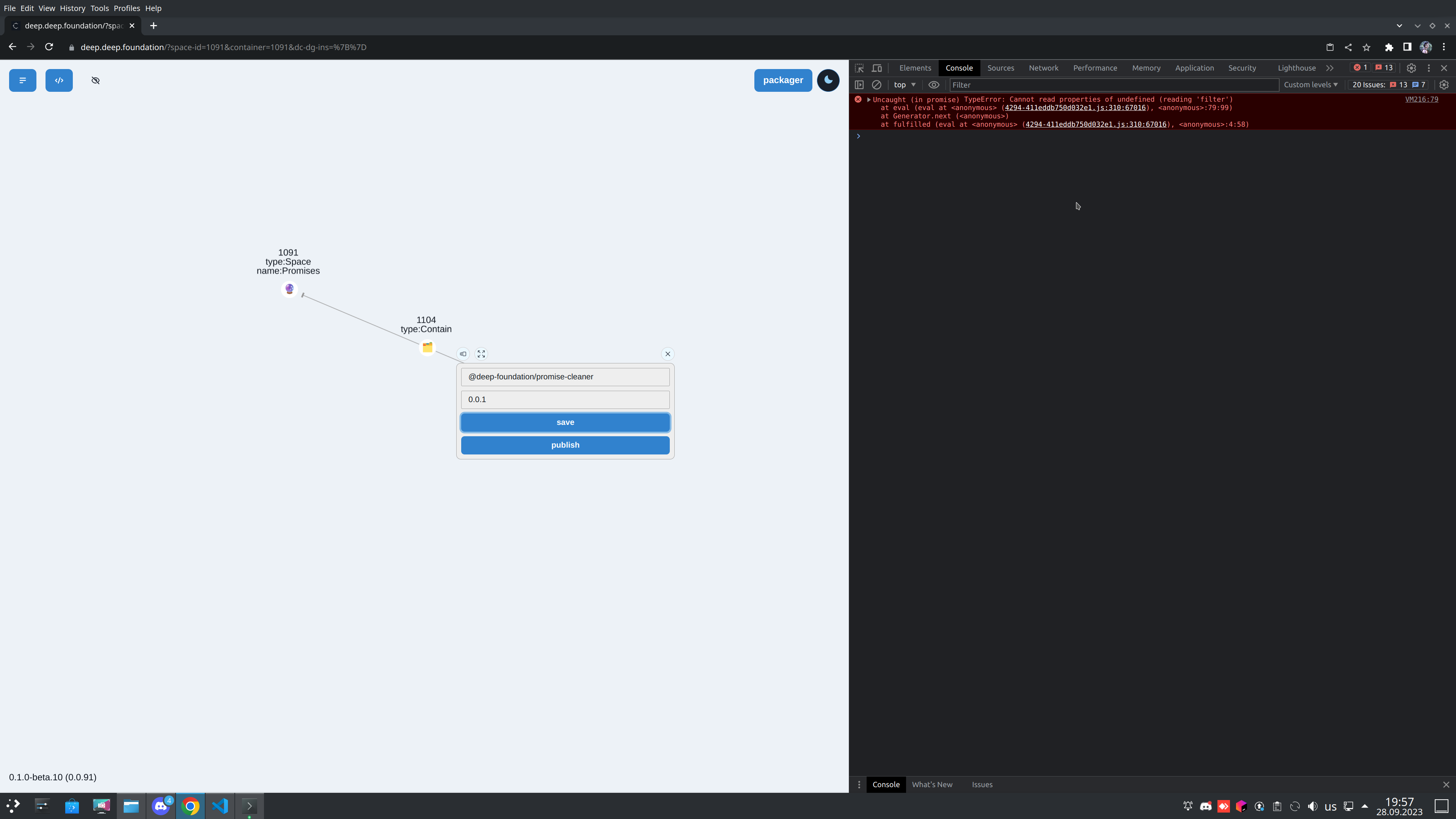 Unable To Save Package Name And Package Version Using `packageclienthandler` · Issue 67 · Deep