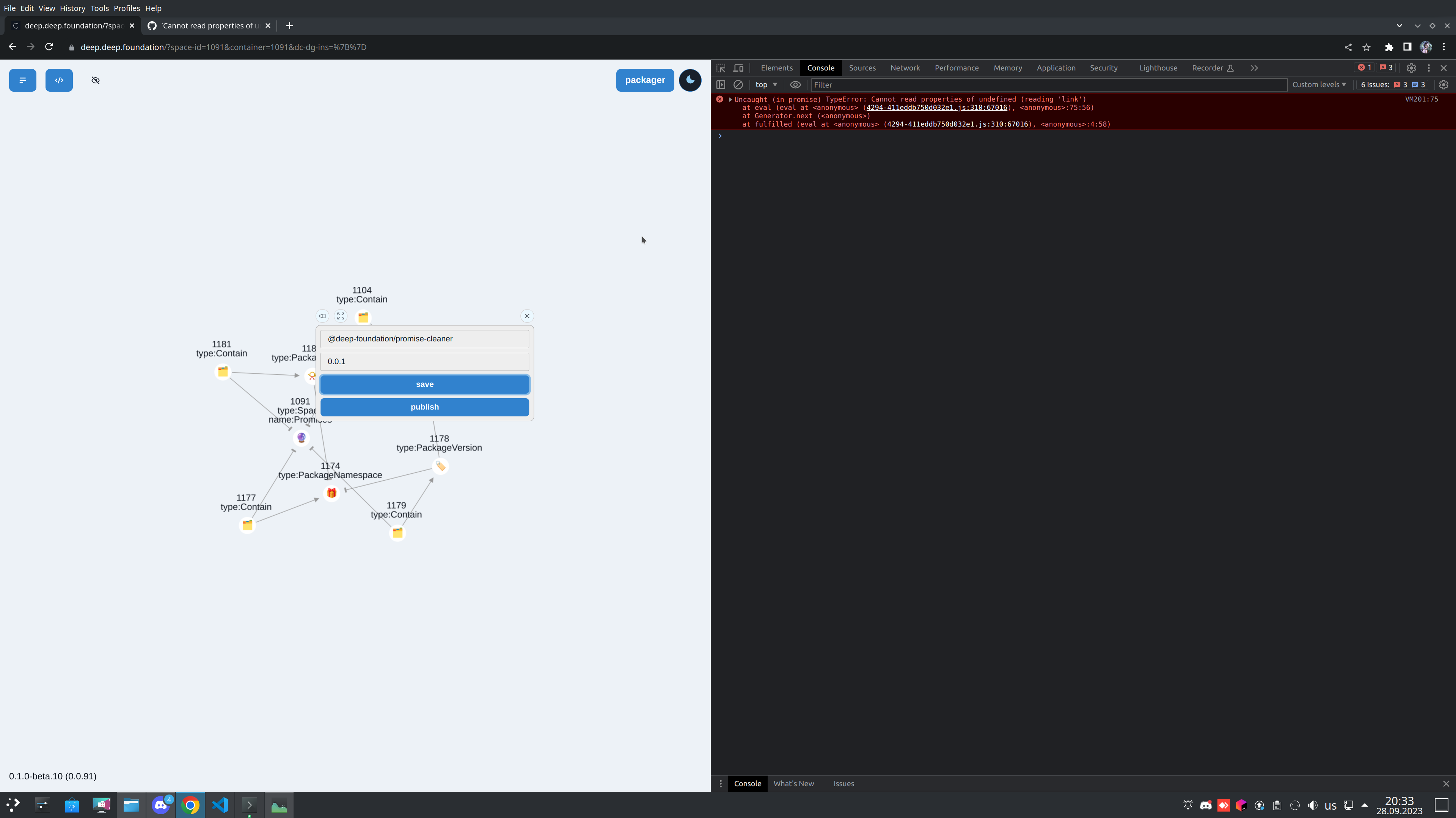 Unable To Save Package Name And Package Version Using `packageclienthandler` · Issue 67 · Deep