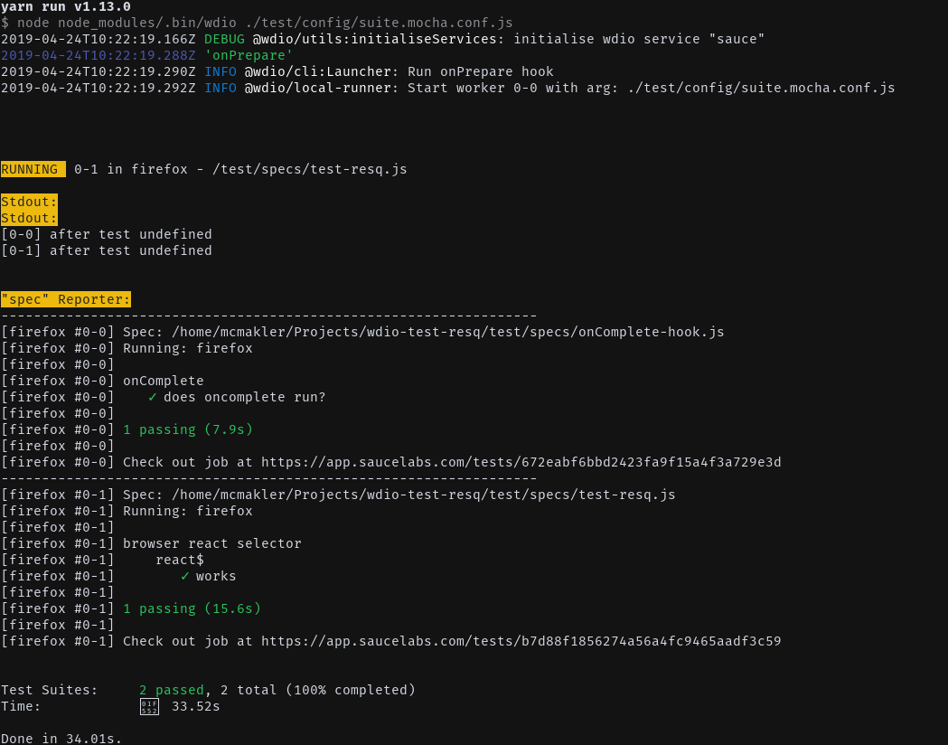 Don't see console.log('hello') from onComplete hook in the console ...