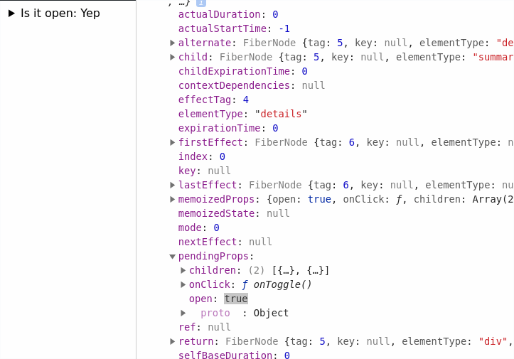 Open Attribute Not Synchronised Issue 15486 Facebook react GitHub