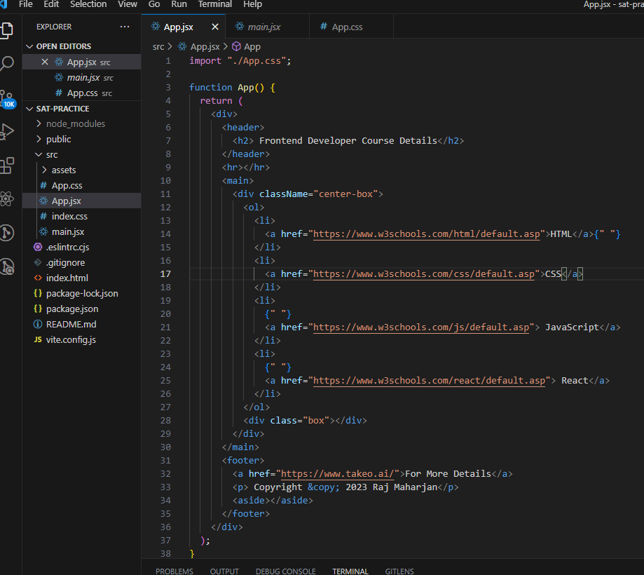 Task 4: JSX Semantics · Issue #4 · yogeshtakeo/BFD36_files · GitHub