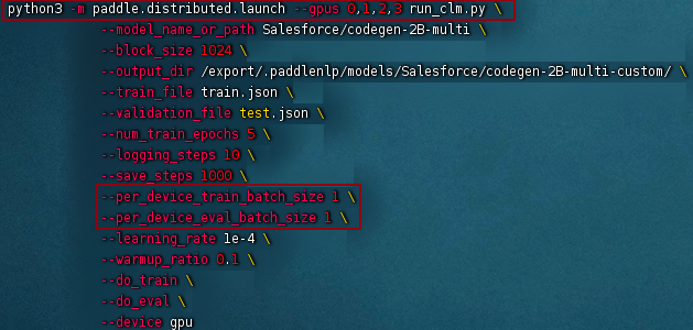 [Question]: CodeGen基于2B模型训练时内存飚满导致训练失败 · Issue #5486 · PaddlePaddle/PaddleNLP · GitHub