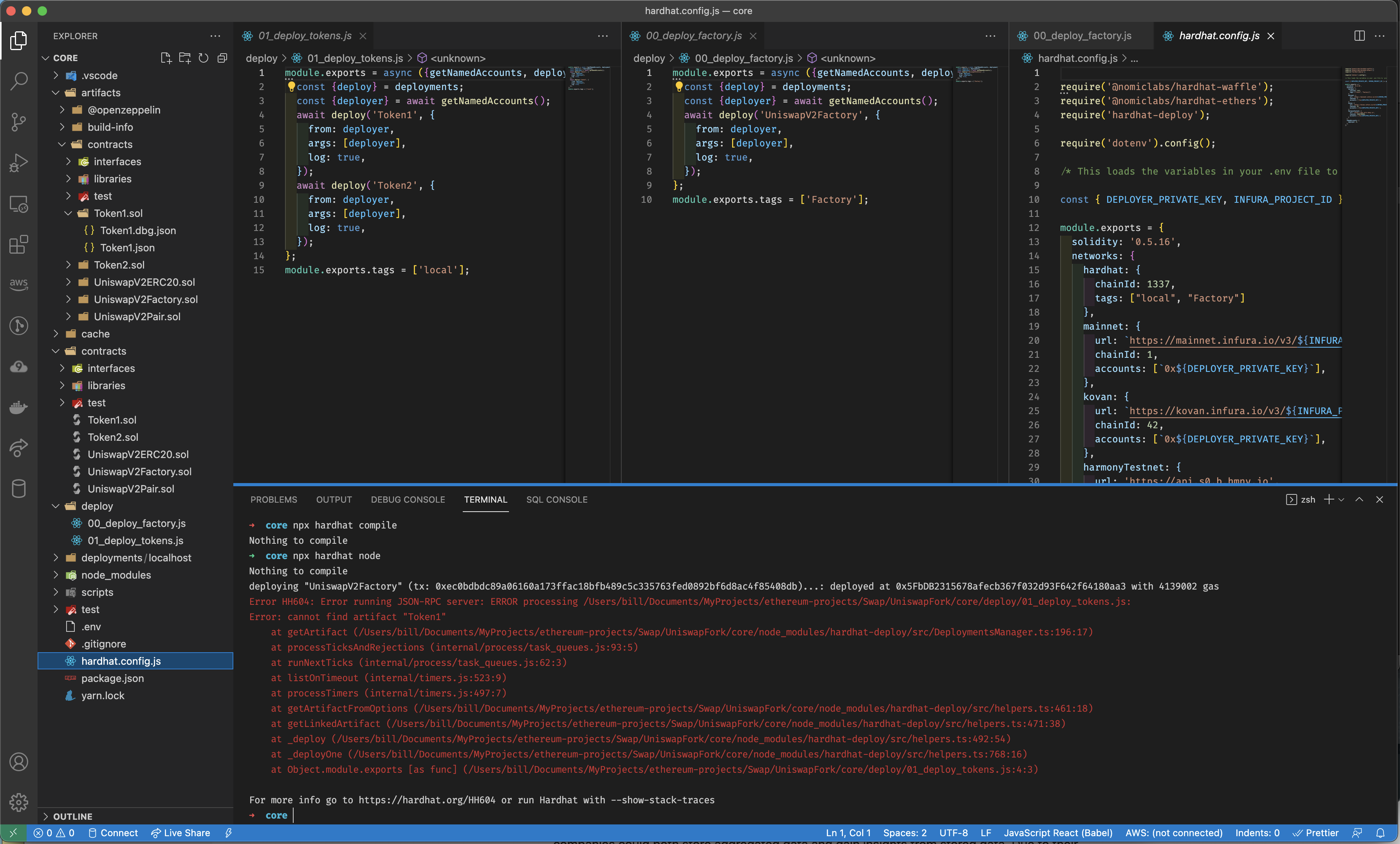 Help with deployment · Issue #128 · wighawag/hardhat-deploy · GitHub