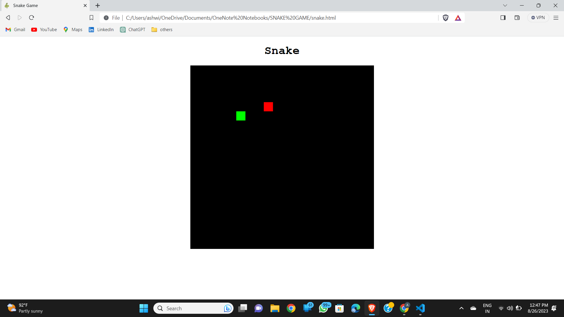 GitHub - Ashwin-ER/Snake-Game: hii