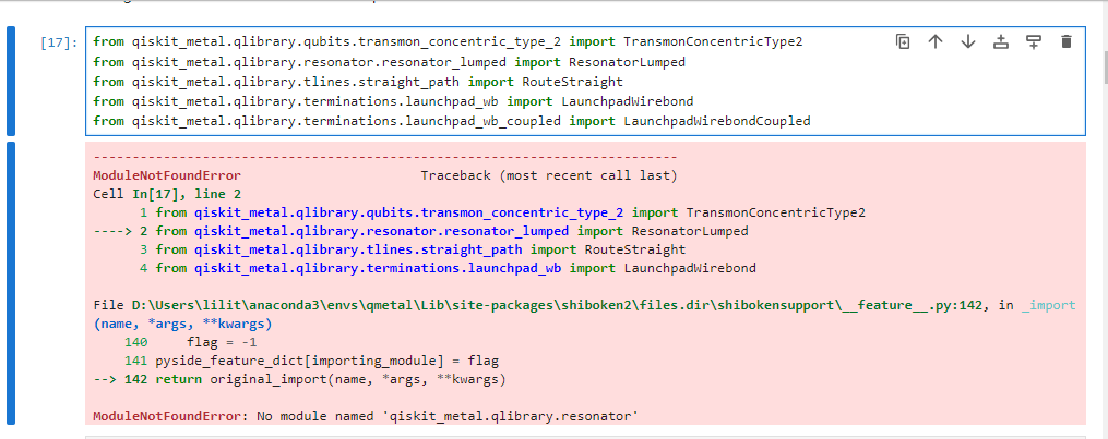 error on no module name 'qiskit_metal.qlibrary.resonator' · Issue #970 · qiskit-community/qiskit ...