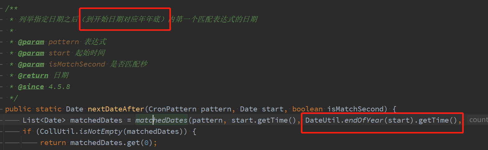 Cron 跨年后结果为null · Issue #2052 · chinabugotech/hutool · GitHub