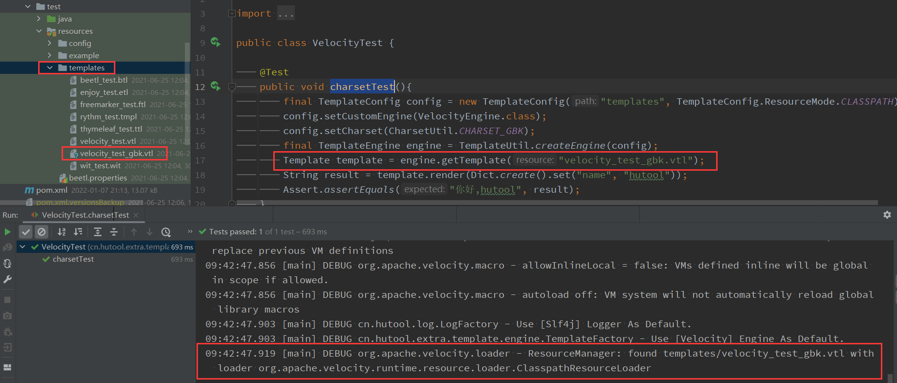 Velocity模板引擎无法加载模板文件 · Issue #2078 · dromara/hutool · GitHub