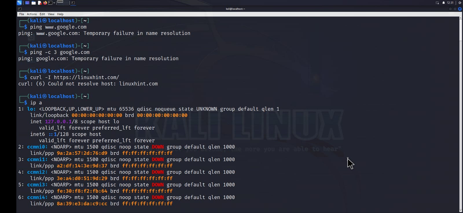 Internet connection problem · Issue #350 · Hax4us/Nethunter-In-Termux · GitHub
