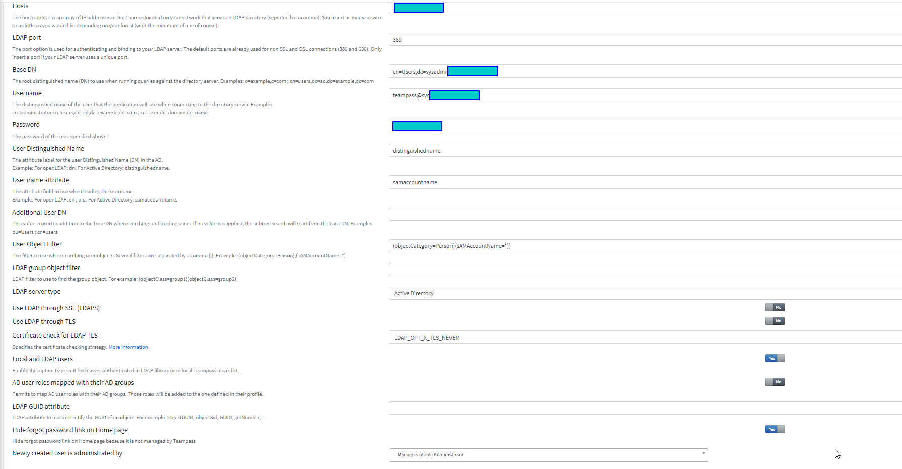LDAP Authentication fails if using sAMAccountName · Issue #2936 · nilsteampassnet/TeamPass · GitHub
