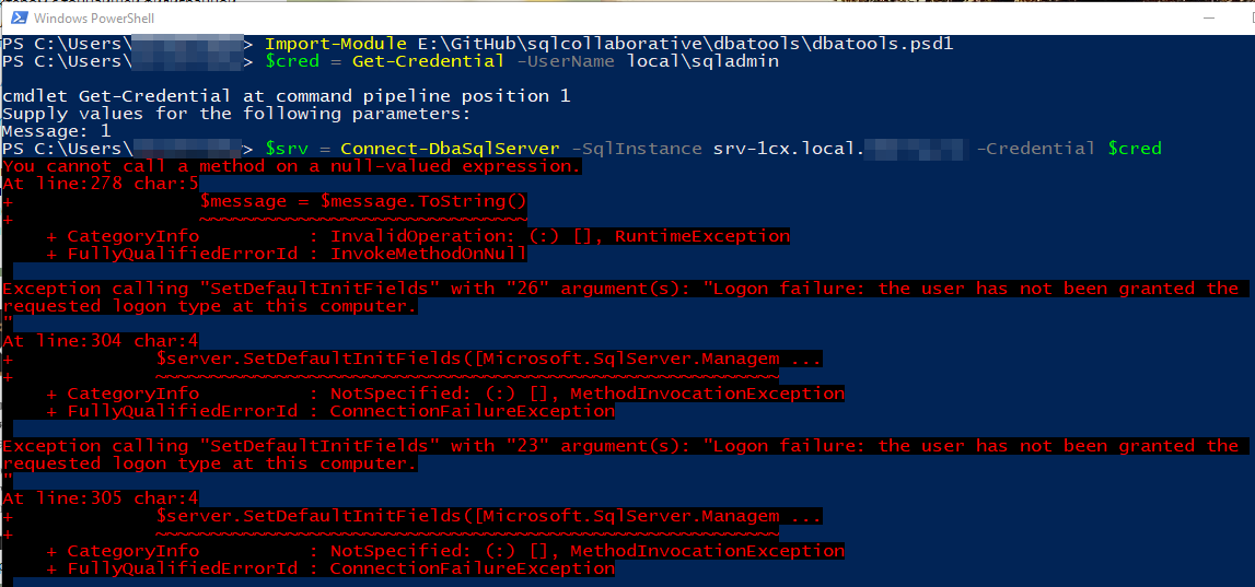 Start-SqlMigration login errors with Credentials · Issue #1190 · dataplat/dbatools · GitHub