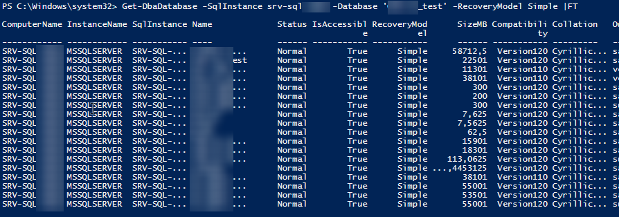 Get Dbadatabase Processes All Database Even One Specified In Database Parameter · Issue 1655