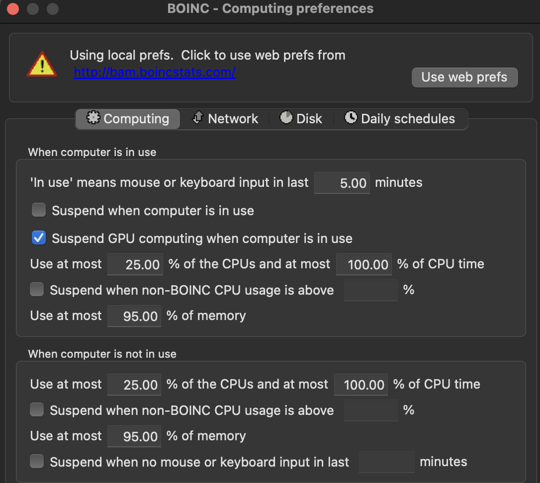 Boinc Not Respecting Use At Most Xx Cpus · Issue 5372 · Boincboinc · Github 
