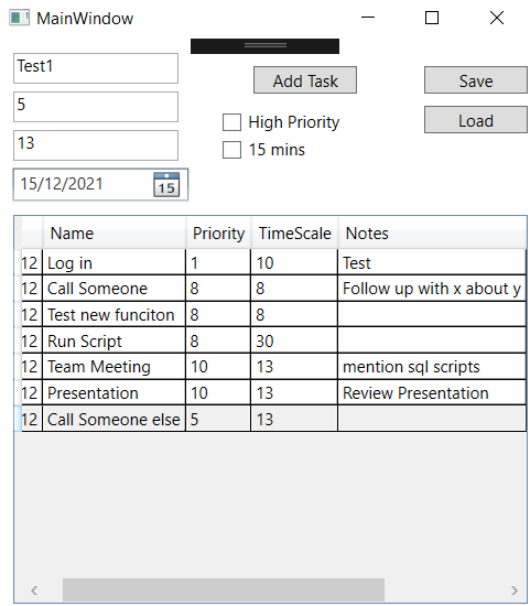 GitHub - SeanGol1/TaskOrganiser: Simple WPF program to keep track of ...