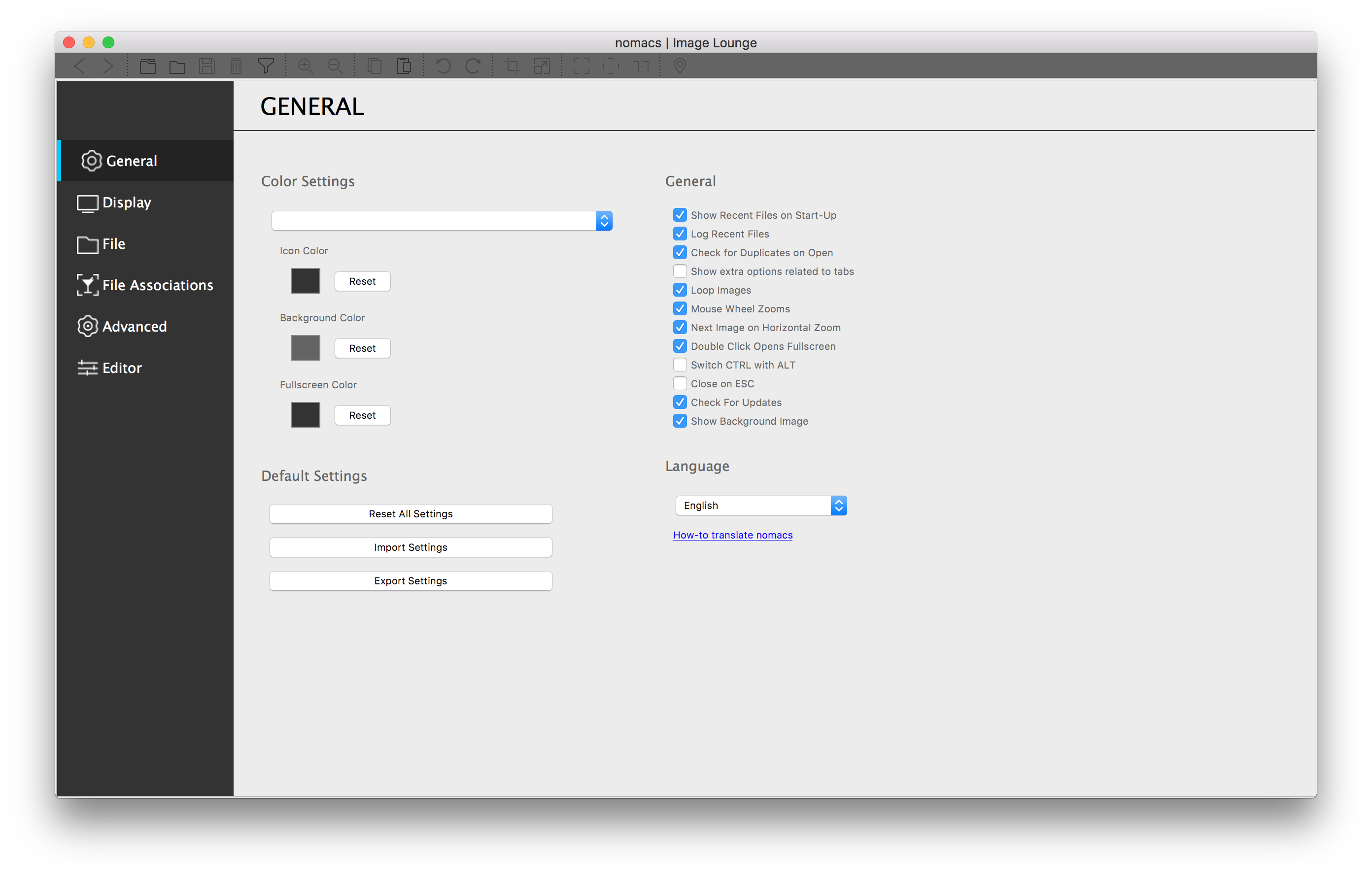 Default icon color makes toolbar icons invisible · Issue #293 · nomacs ...