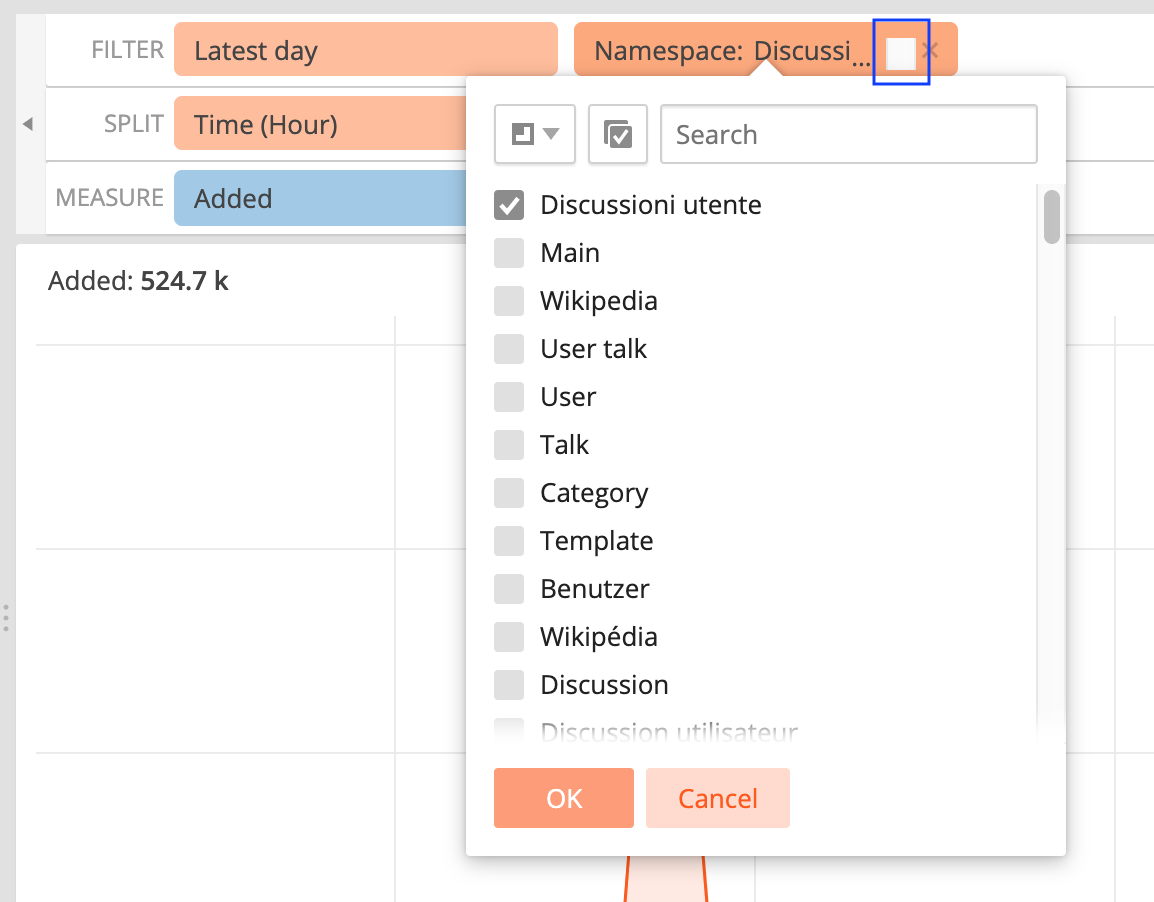 Little scrollbar displayed next to filter with long text in Chrome ...