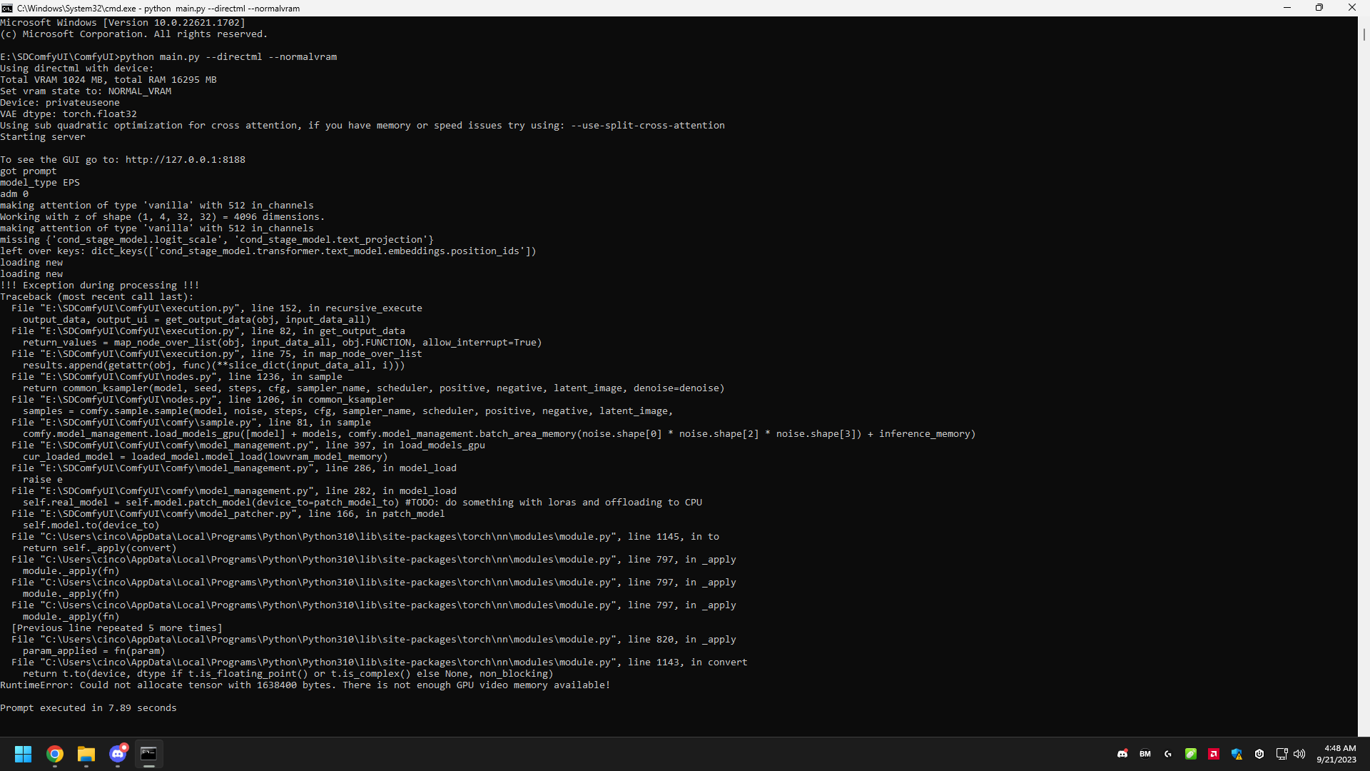 Issue with ComfyUI on AMD · Issue #1576 · comfyanonymous/ComfyUI · GitHub