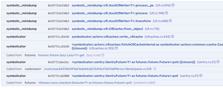 Feature: split backtrace · Issue #158 · getsentry/sentry-rust · GitHub