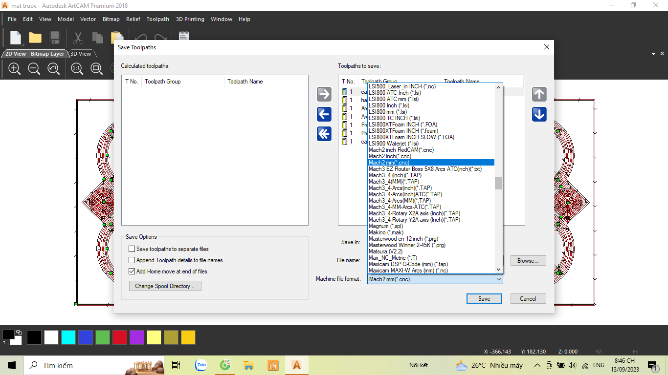 xuất file nc nào trên artcam để mks dlc 32 không bị lỗi khi chạy ngoại tuyến ạ · Issue #413 ...