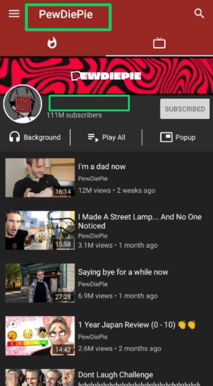 No Channel Name Appears Near The Profile Picture In Created Channel Pages · Issue #10380 ...