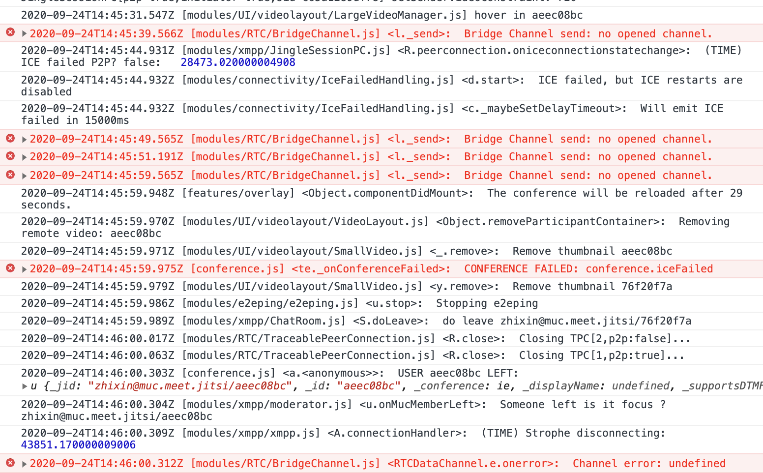 Two people video for a while，"Unfortunately, something went wrong." · Issue #728 · jitsi/docker ...