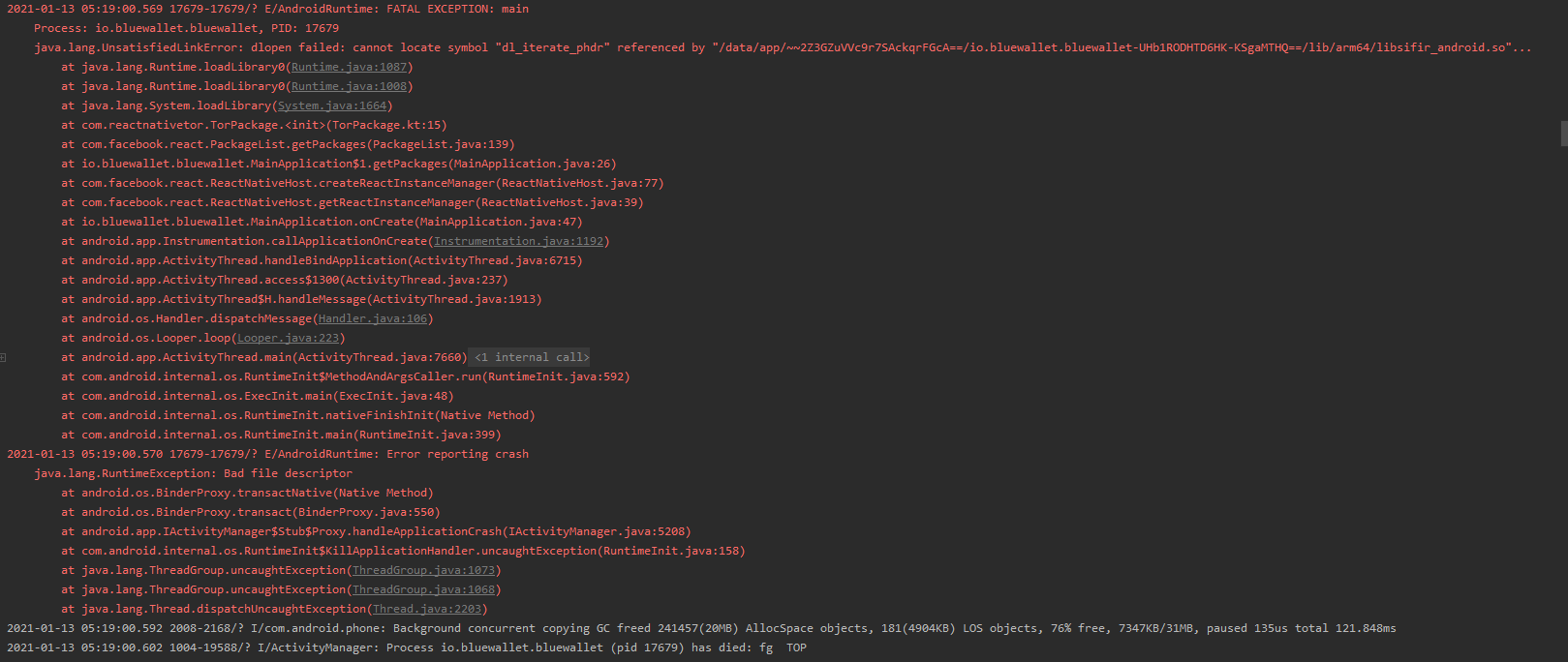 Missing Libs in release apk - Proguard Rules & Android 11 · Issue #14 · Sifir-io/react-native ...