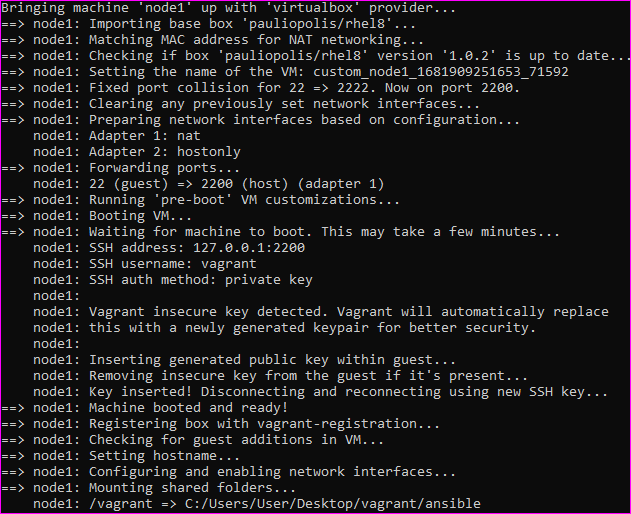 Vagrant Project : | vagrant