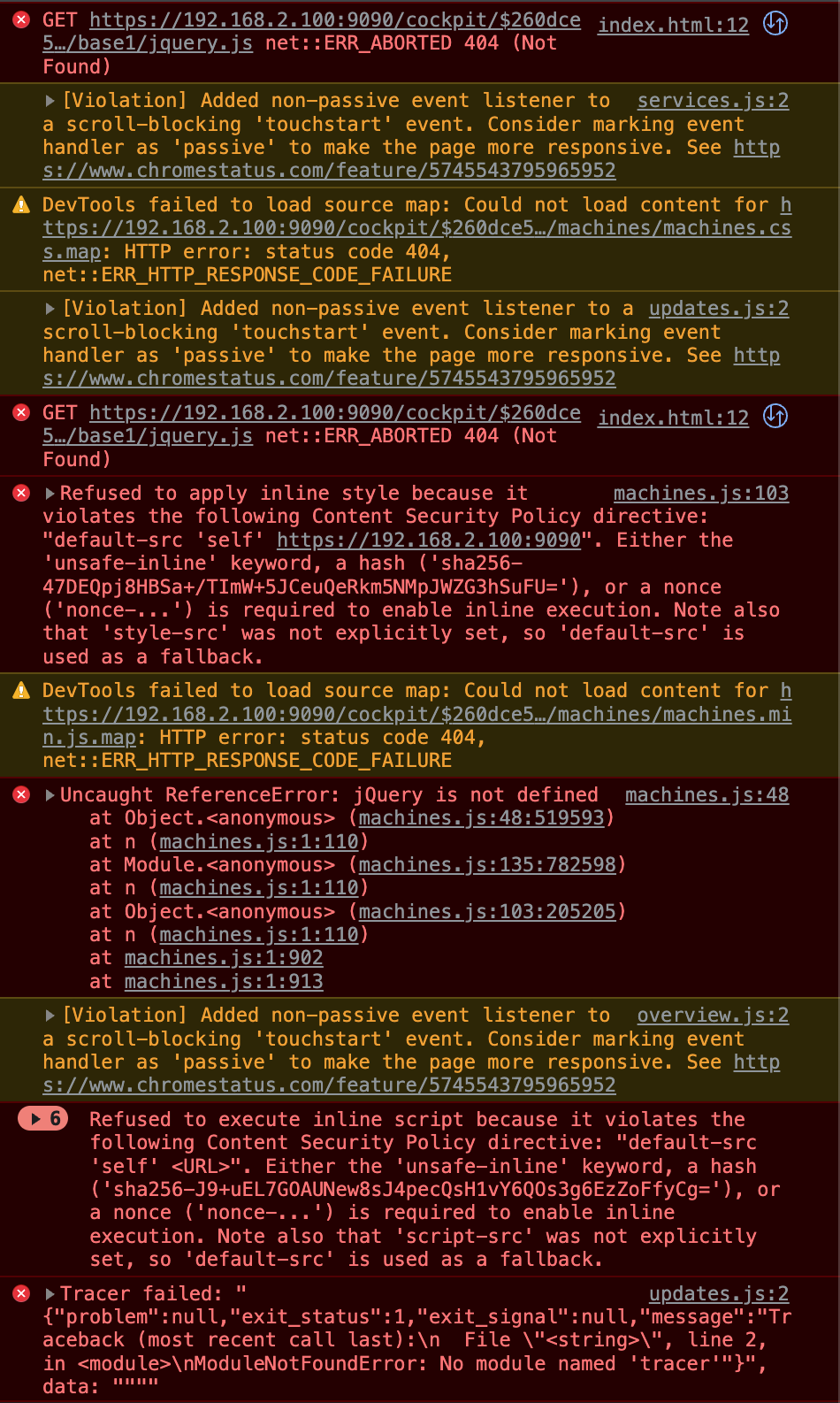 crashes with ReferenceError: jQuery is not defined · Issue #596 · cockpit-project/cockpit ...