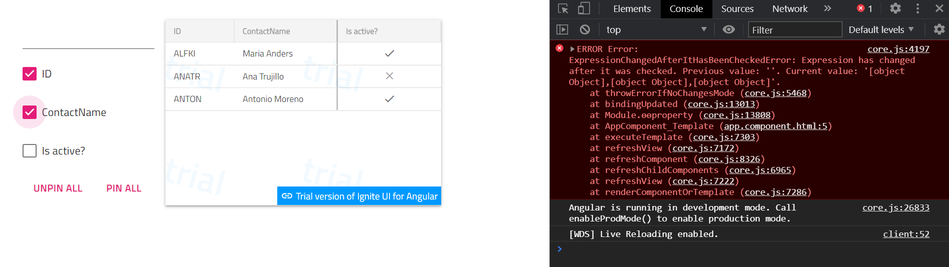 How to use IgxColumnPinning? · Issue #8126 · IgniteUI/igniteui-angular · GitHub