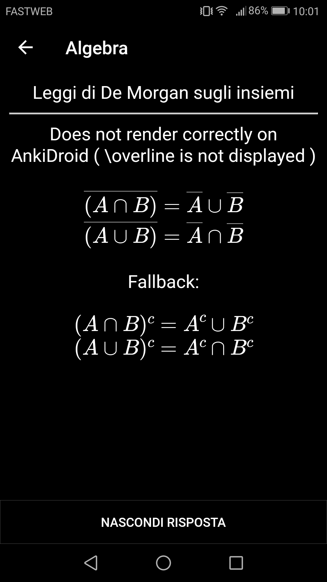 [Bug] \overline is not displayed correctly on Samsung Tablet - Android 11 · Issue #9146 ...