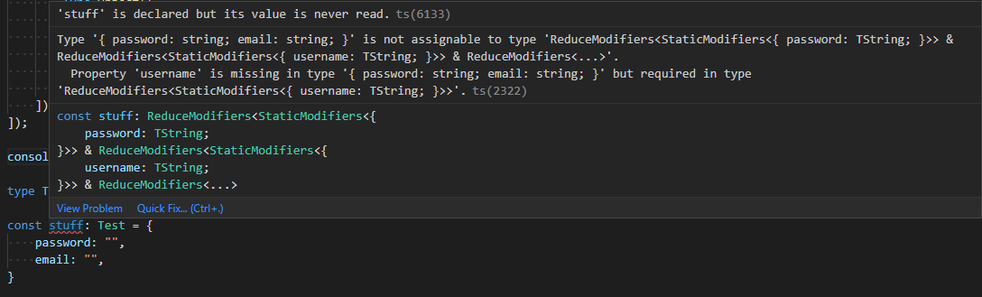 [Question] Reducing repeated information with Unions · Issue #113 · sinclairzx81/typebox · GitHub