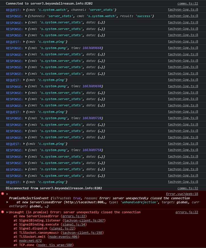 Suspected Tachyon crash · Issue #57 · beyond-all-reason/teiserver · GitHub